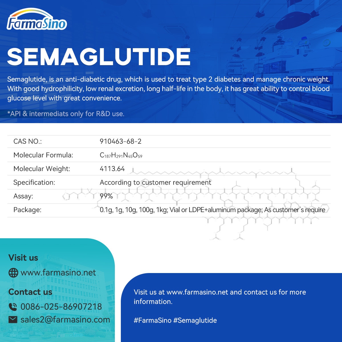 APIs de semaglutida y productos intermedios relacionados en diferentes ...
